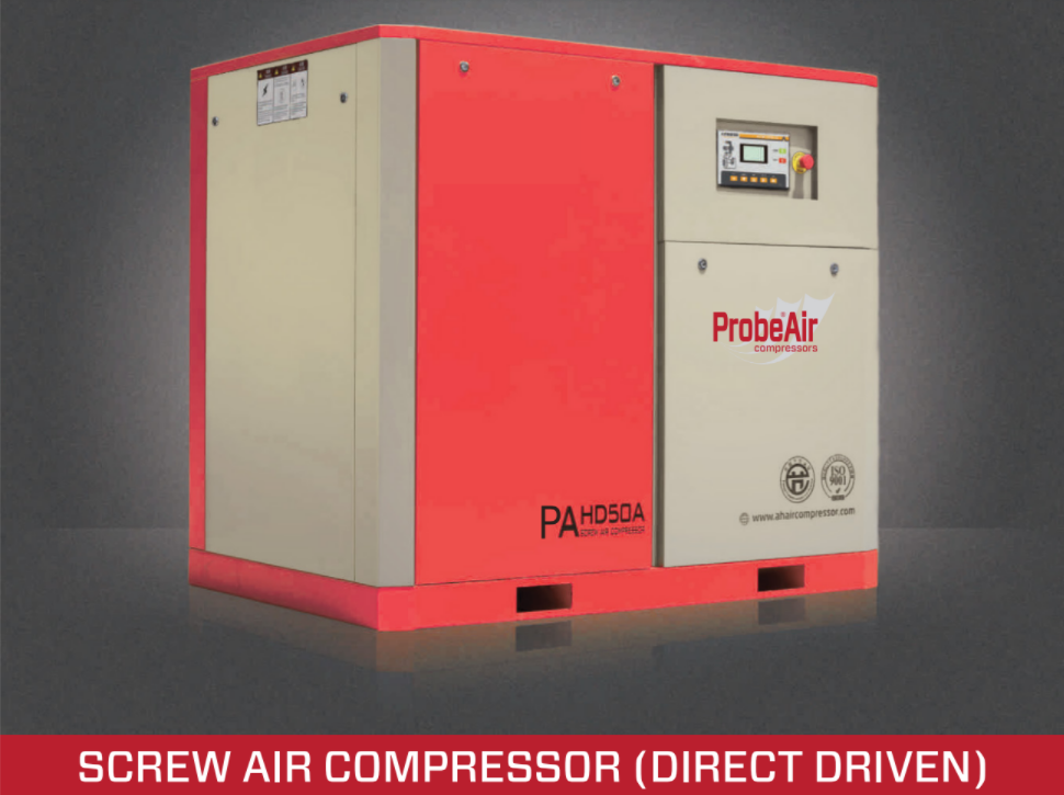 Probe Air Screw Compressor Direct Drive Variable Speed Drive ...