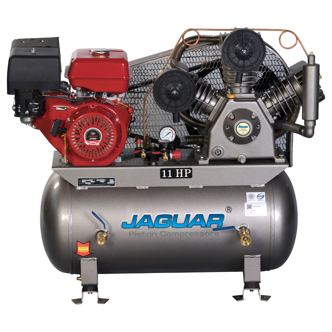 Jaguar Petrol Engine Air Compressor 113L 11Hp 12.5Bar 20.5CFM ...