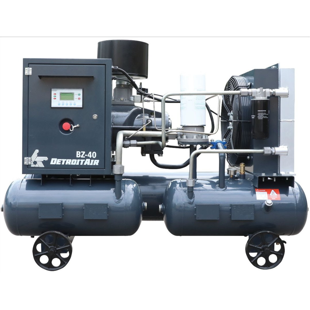 15kW 20Hp Detroit Portable Air Screw Compressor 68 Cfm / 1.9Cbm @ 1.0M ...